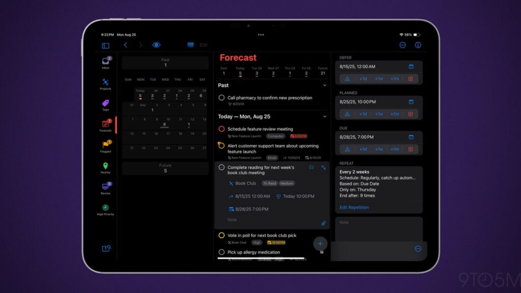 OmniFocus 4.7 Launches with New Features for Enhanced Productivity