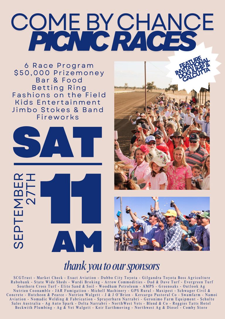 Come By Chance Picnic Races Set for September 27, 2025: Get Ready!