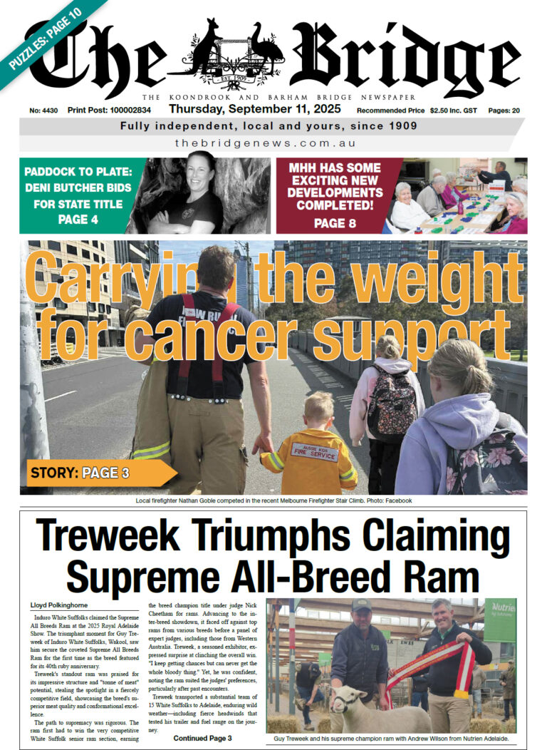 Urgent Update: New Edition of Koondrook and Barham Bridge Newspaper ...