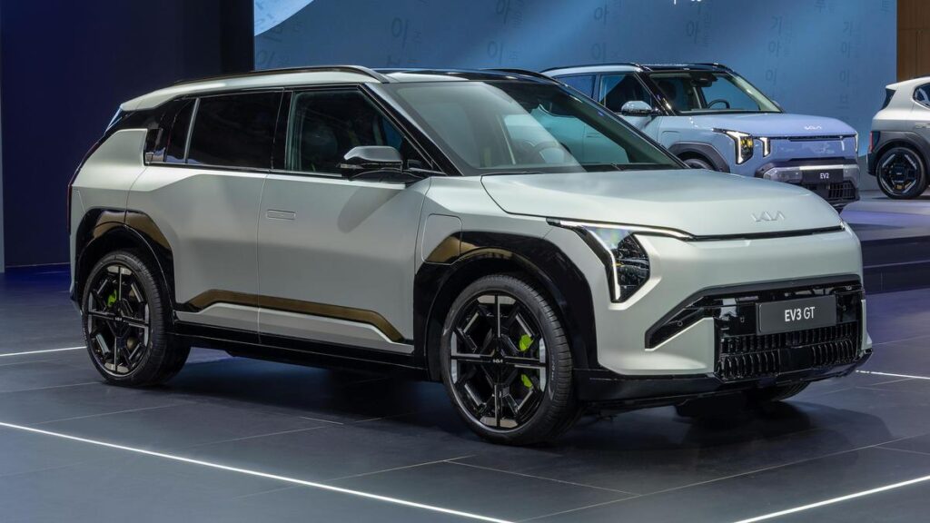 Kia Unveils Sporty EV3, EV4, and EV5 GT Models at Brussels Show
